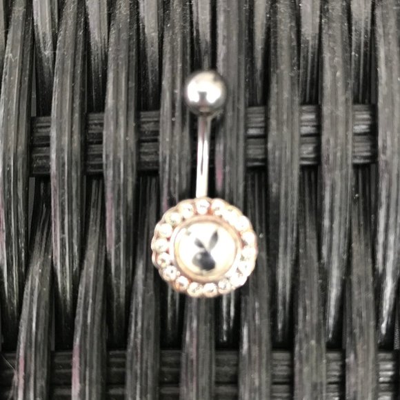 PLAYBOY | Jewelry | Playboy Crystal Logo Belly Button Navel Ring | Poshmark